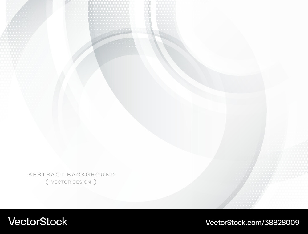 Abstract white and grey gradient circle Royalty Free Vector
