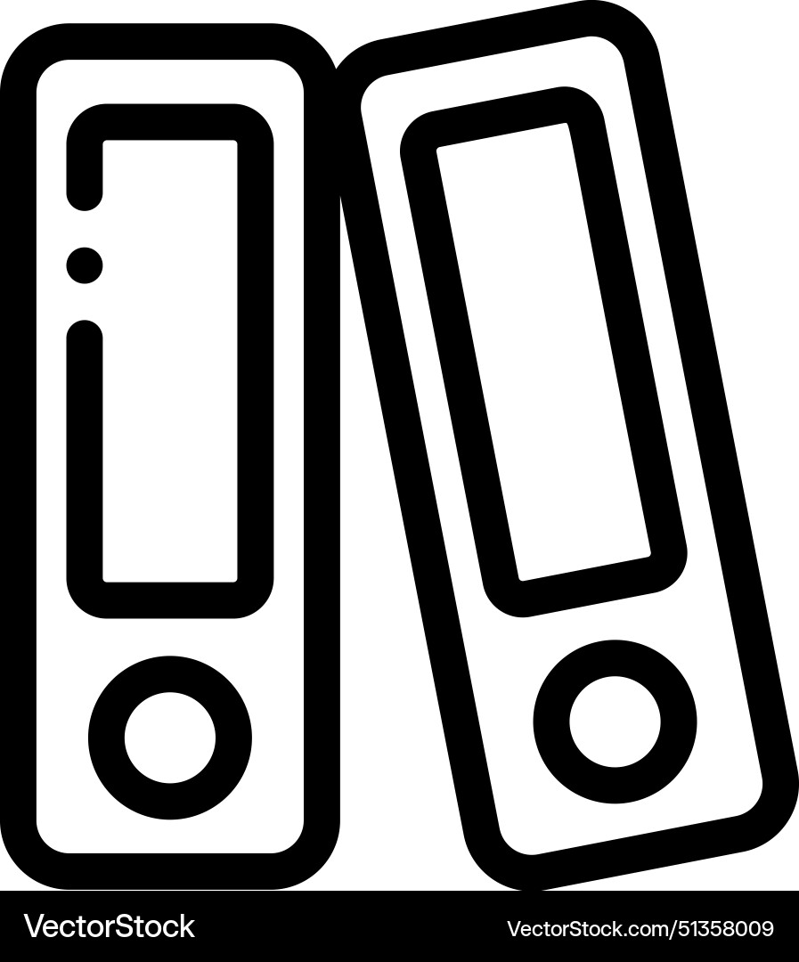 Archives icon thin linear style design isolated Vector Image