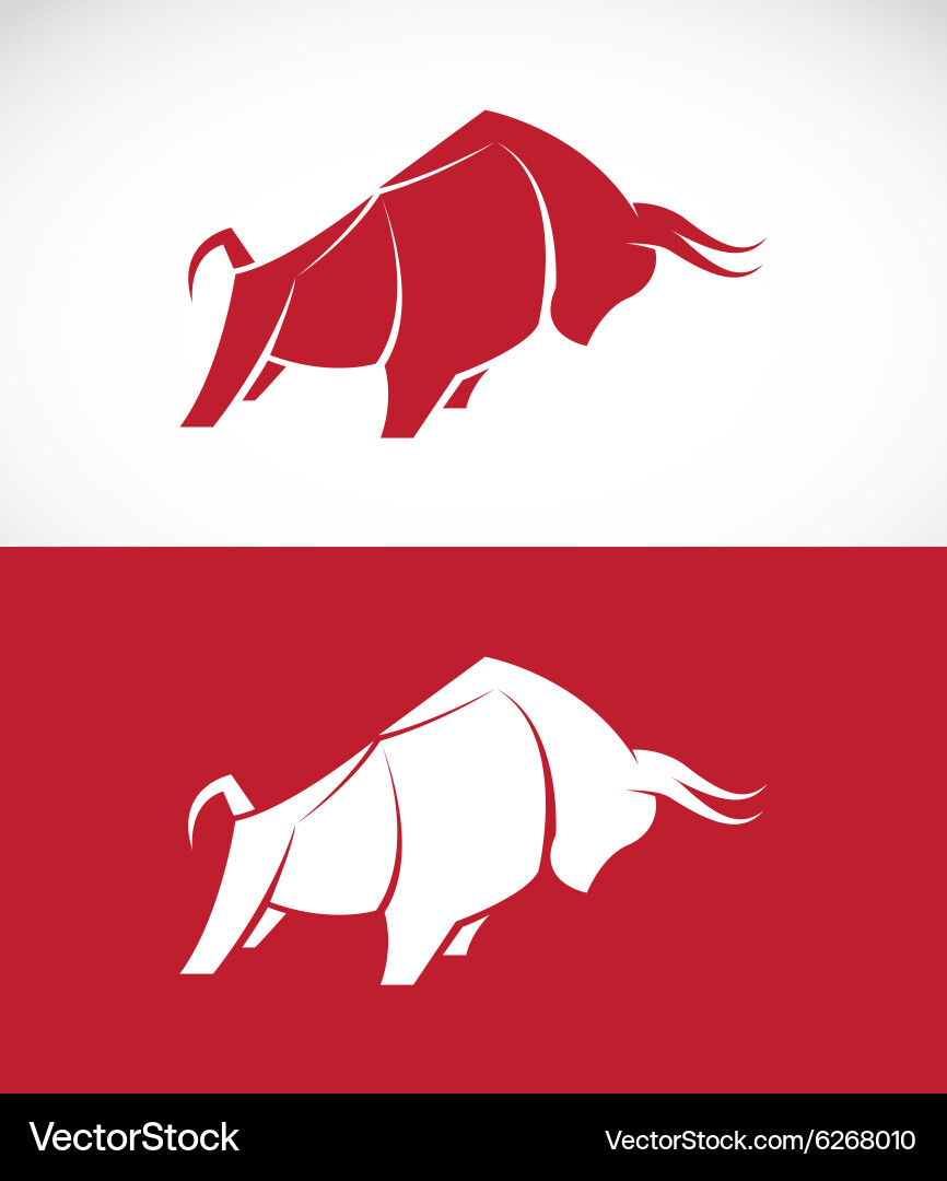 Image of bull design Royalty Free Vector Image