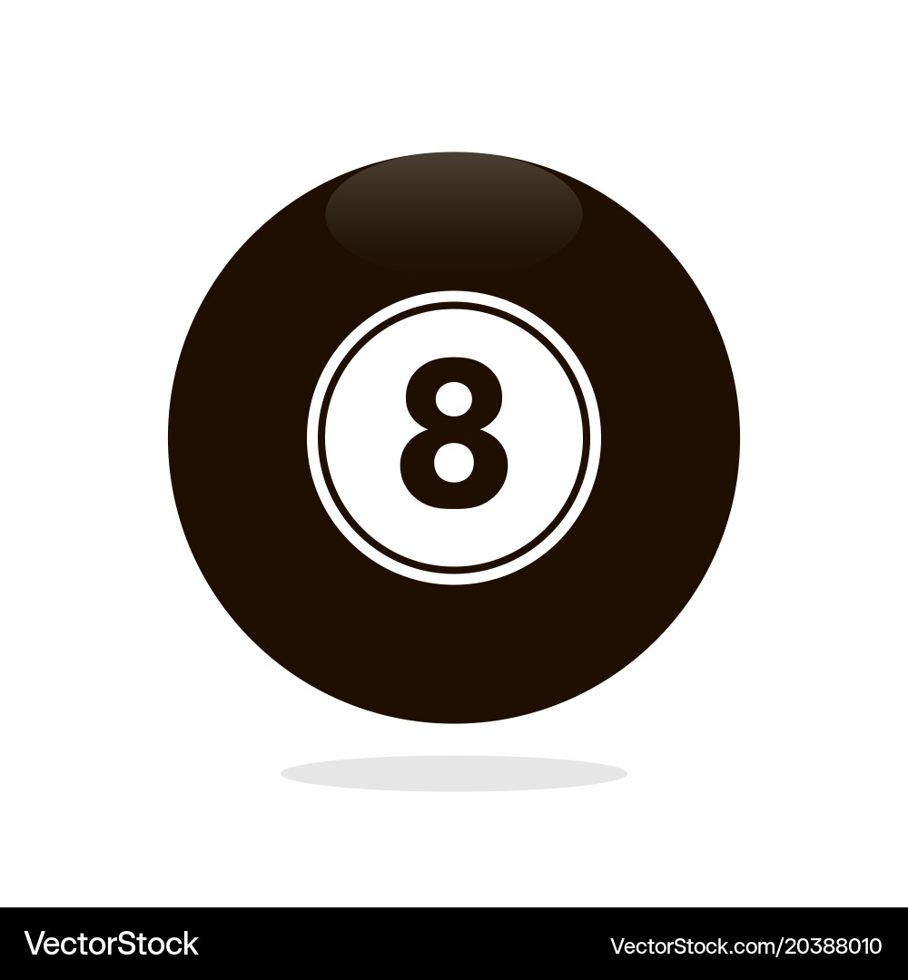Magic 8 ball Royalty Free Vector Image - VectorStock