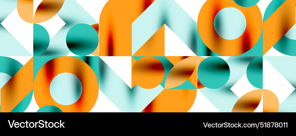 Circle pattern round elements with lines and Vector Image