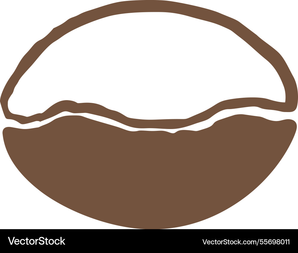 Coffee bean sign for decoration Royalty Free Vector Image