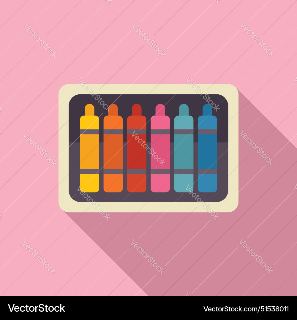 Colorful markers set Royalty Free Vector Image