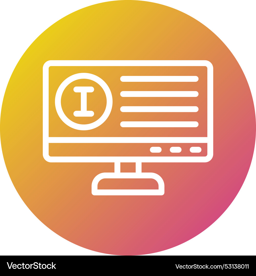Information icon design Royalty Free Vector Image