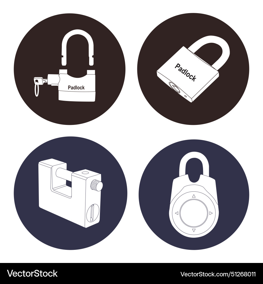 Padlock icon Royalty Free Vector Image - VectorStock