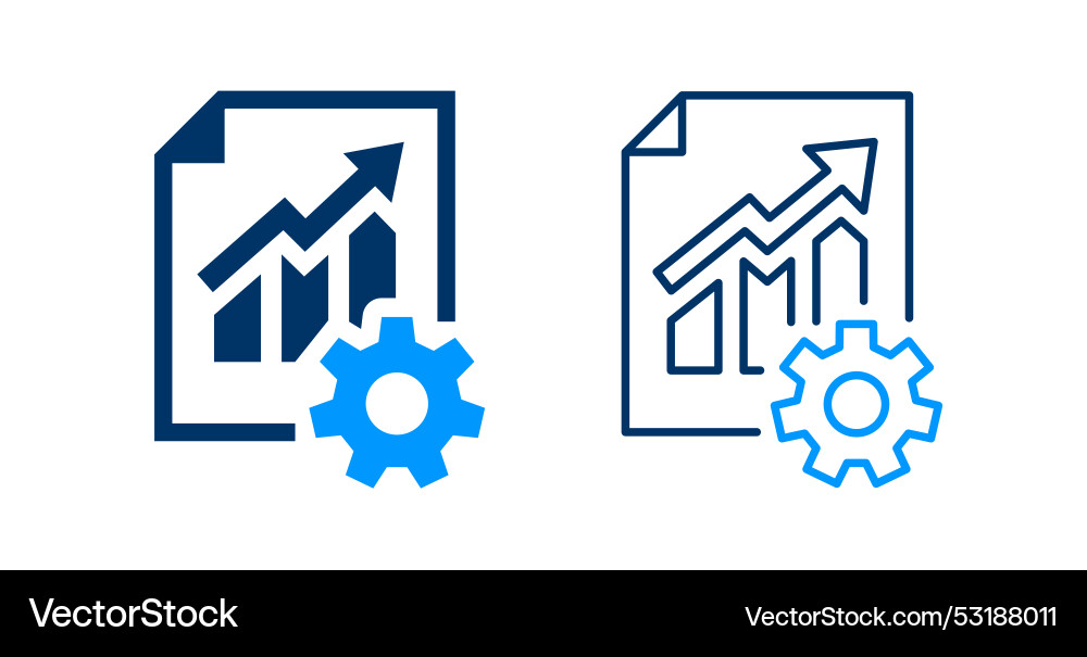 Project planning icons on white background Vector Image