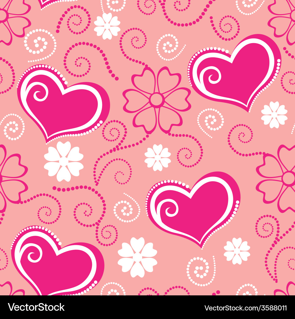 Valentine pattern Royalty Free Vector Image - VectorStock