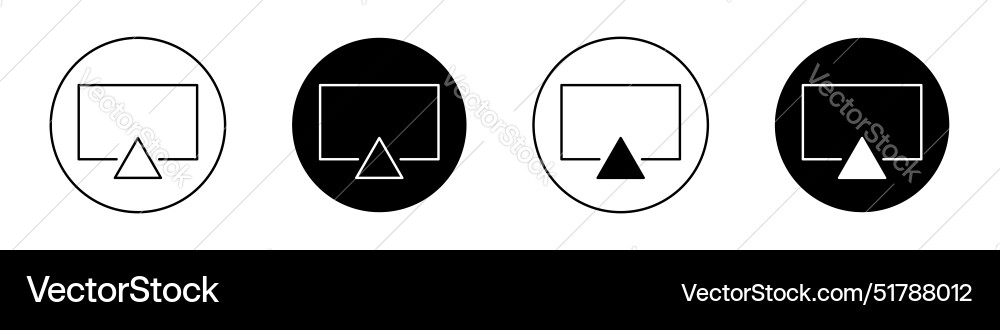 Airplay icon Royalty Free Vector Image - VectorStock