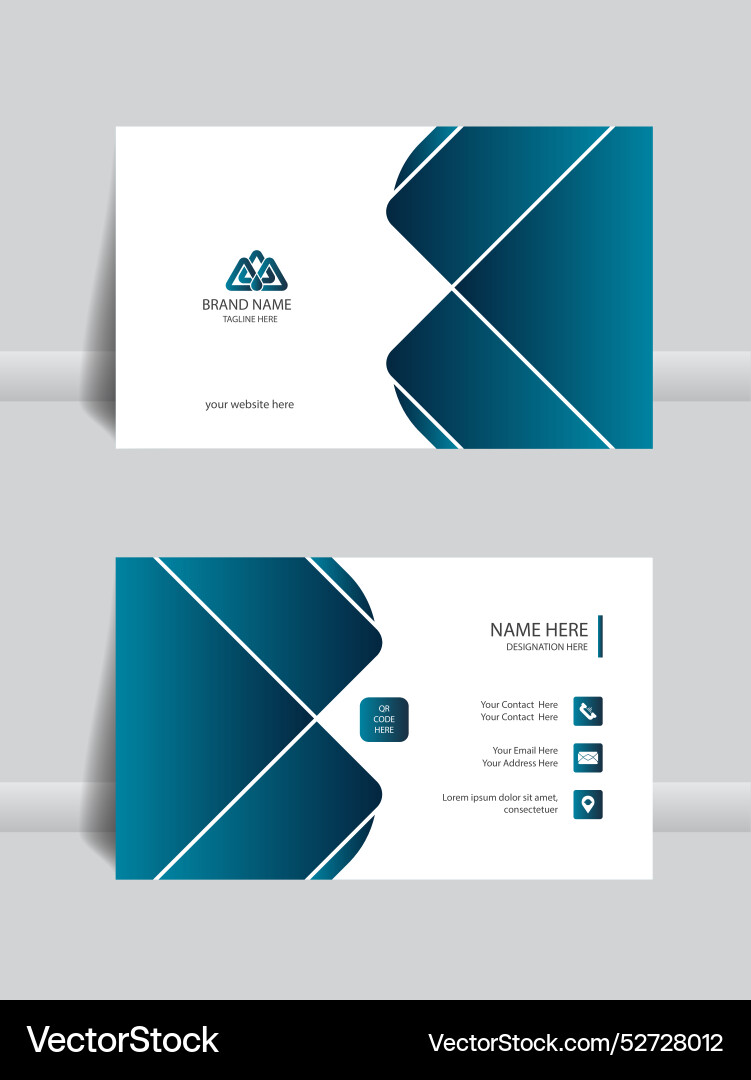 Creative and dynamic business card modern design Vector Image