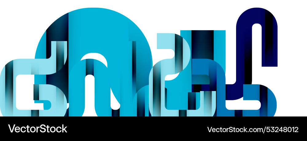 Lines abstract letter style design background Vector Image