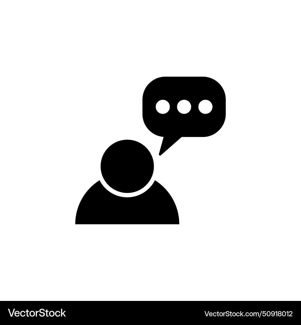 Talking flat icon Royalty Free Vector Image - VectorStock