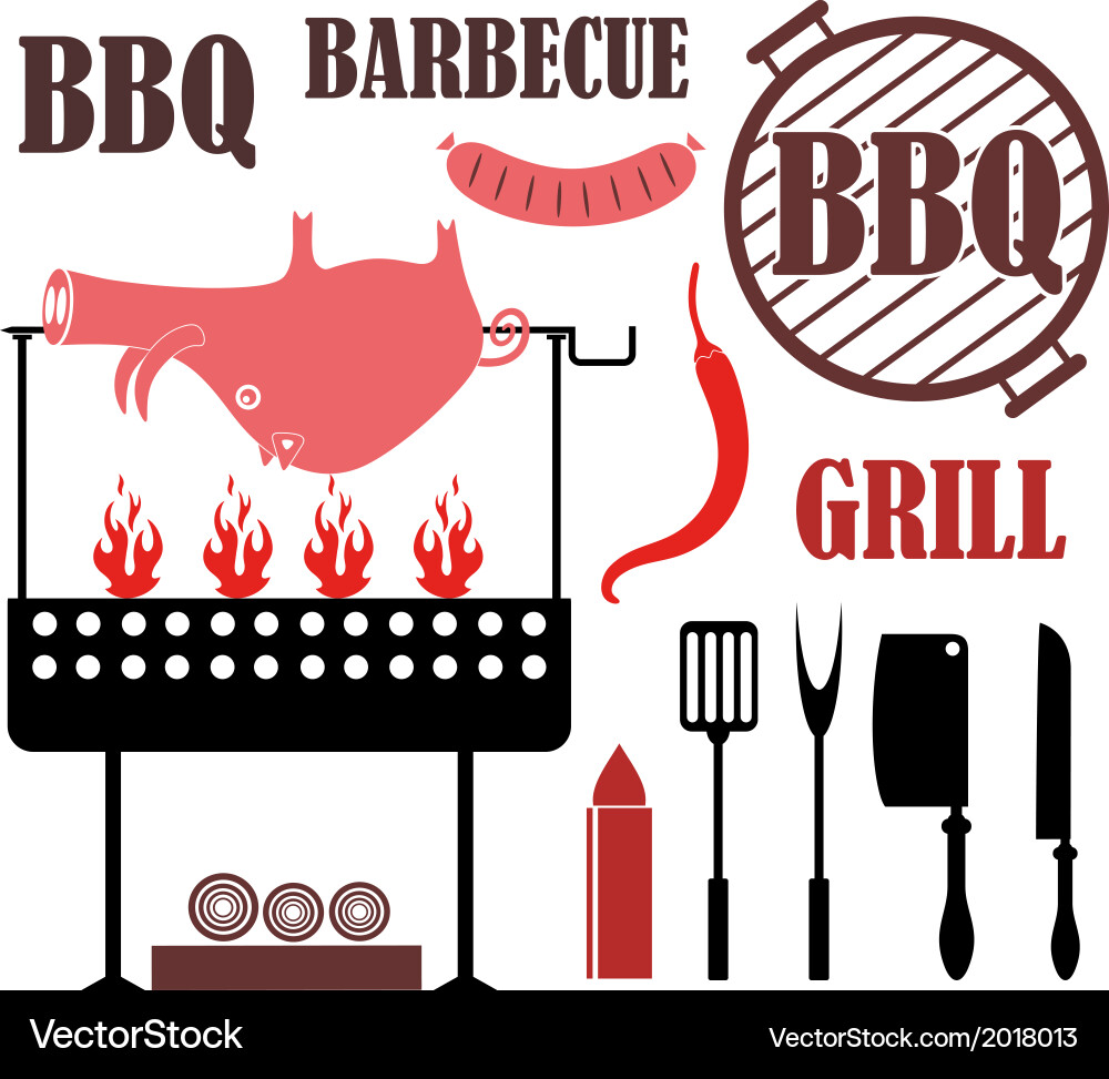 Barbecue grill Royalty Free Vector Image - VectorStock