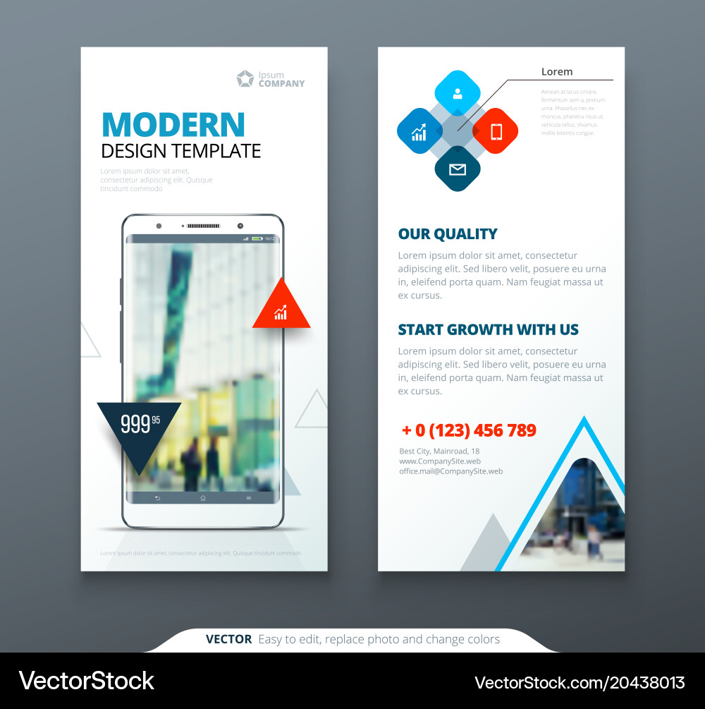 Dl flyer design template banner layout Royalty Free Vector