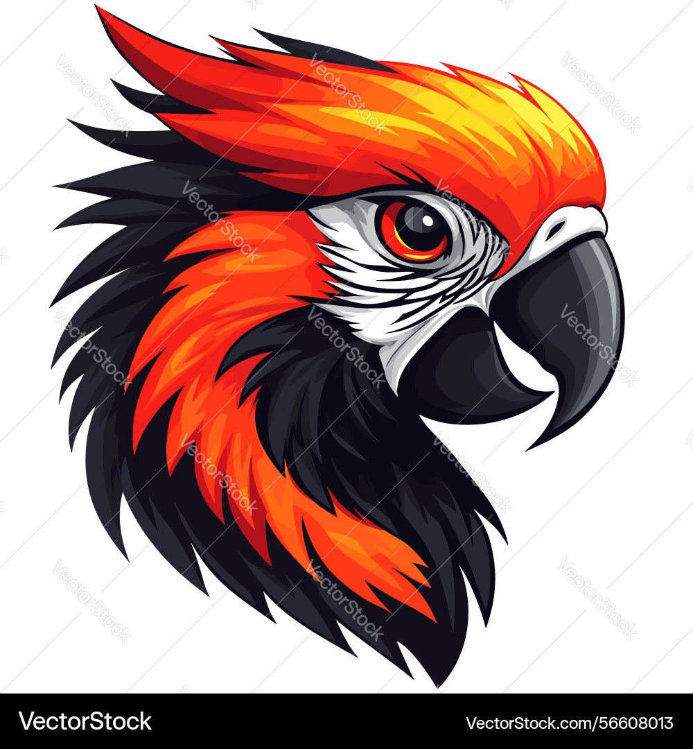 Fierce bird esports logo Royalty Free Vector Image