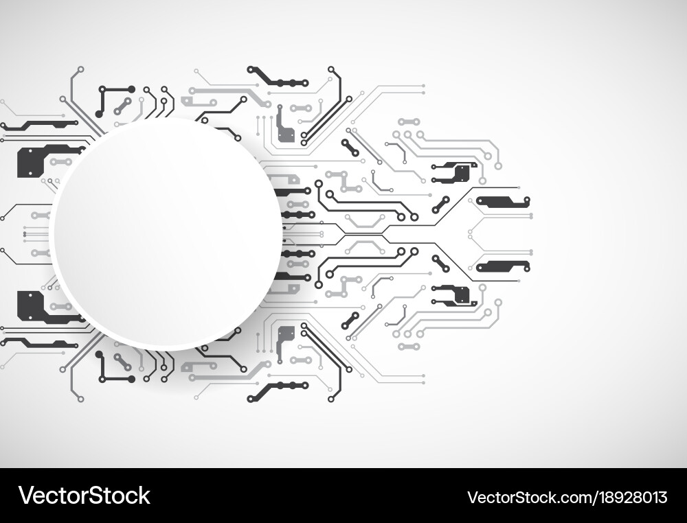 Hi-tech digital technology and engineering theme Vector Image