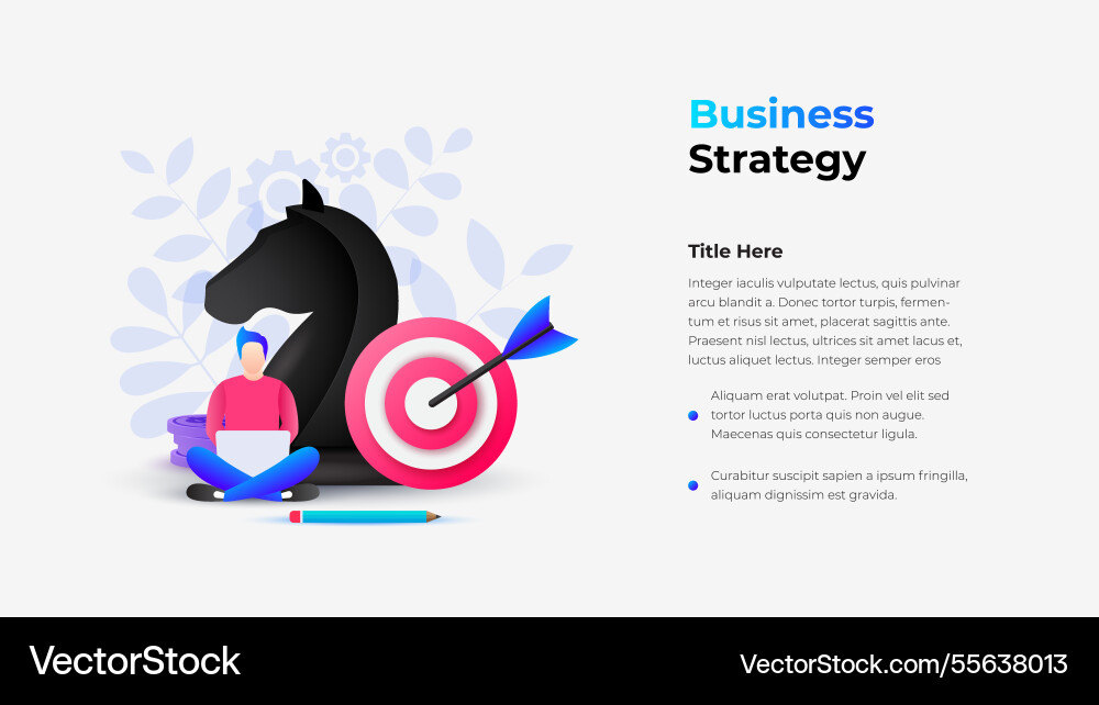 Modern strategic planning Royalty Free Vector Image