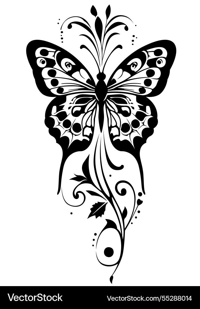 Abstract butterfly Royalty Free Vector Image - VectorStock