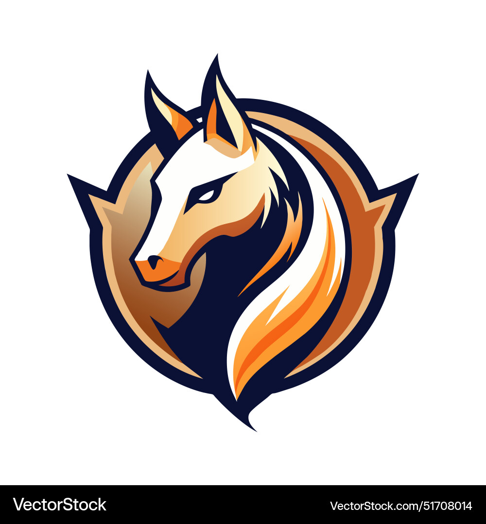 Pferd Logo Icon Lizenzfreies Vektorbild - VectorStock