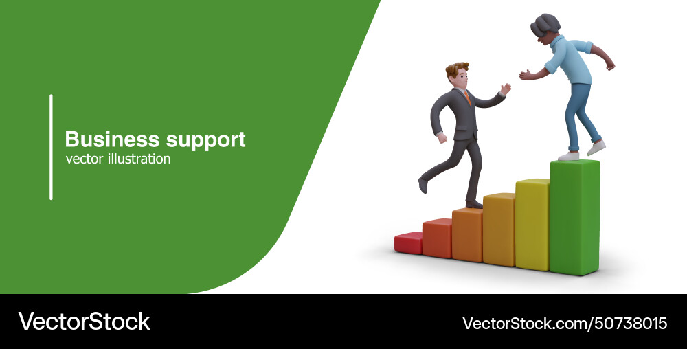 Business support coach consultant assistant Vector Image