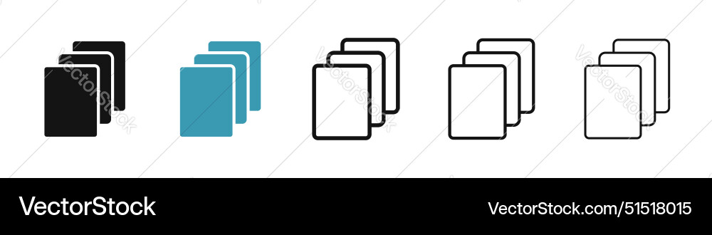 Copy icon Royalty Free Vector Image - VectorStock