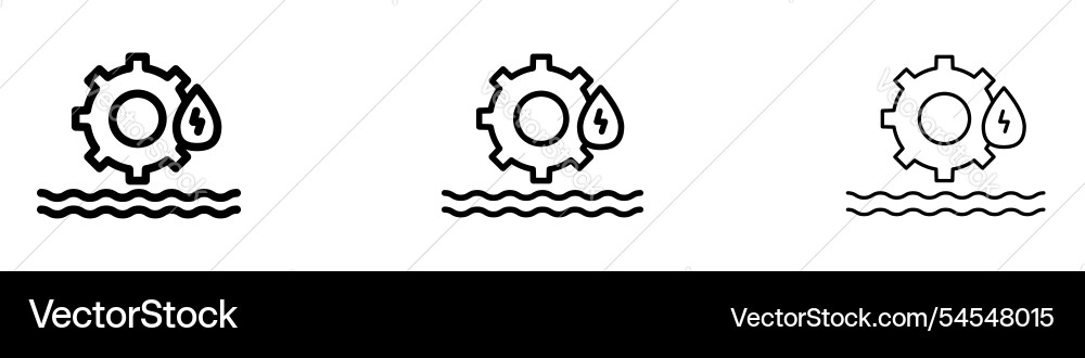 Hydro power icon Royalty Free Vector Image - VectorStock