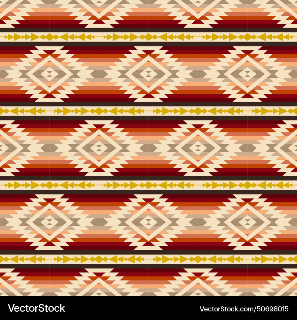 Tribal southwestern native seamless pattern Vector Image