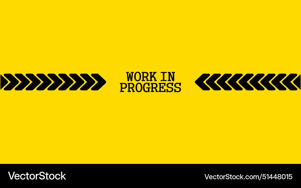 Warning sign under construction background Vector Image