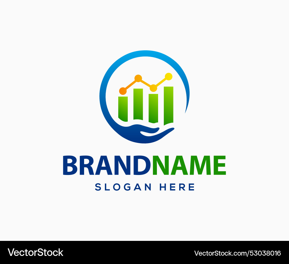 Accounting and financial logo design template Vector Image