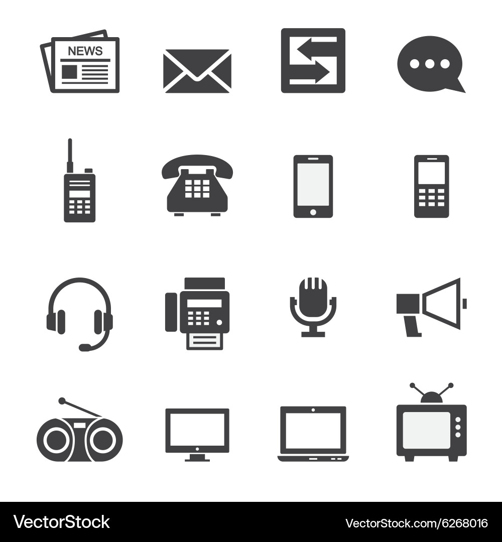 Communication icon Royalty Free Vector Image - VectorStock