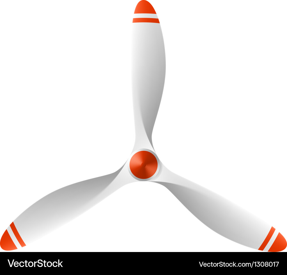 Airplane propeller Royalty Free Vector Image - VectorStock