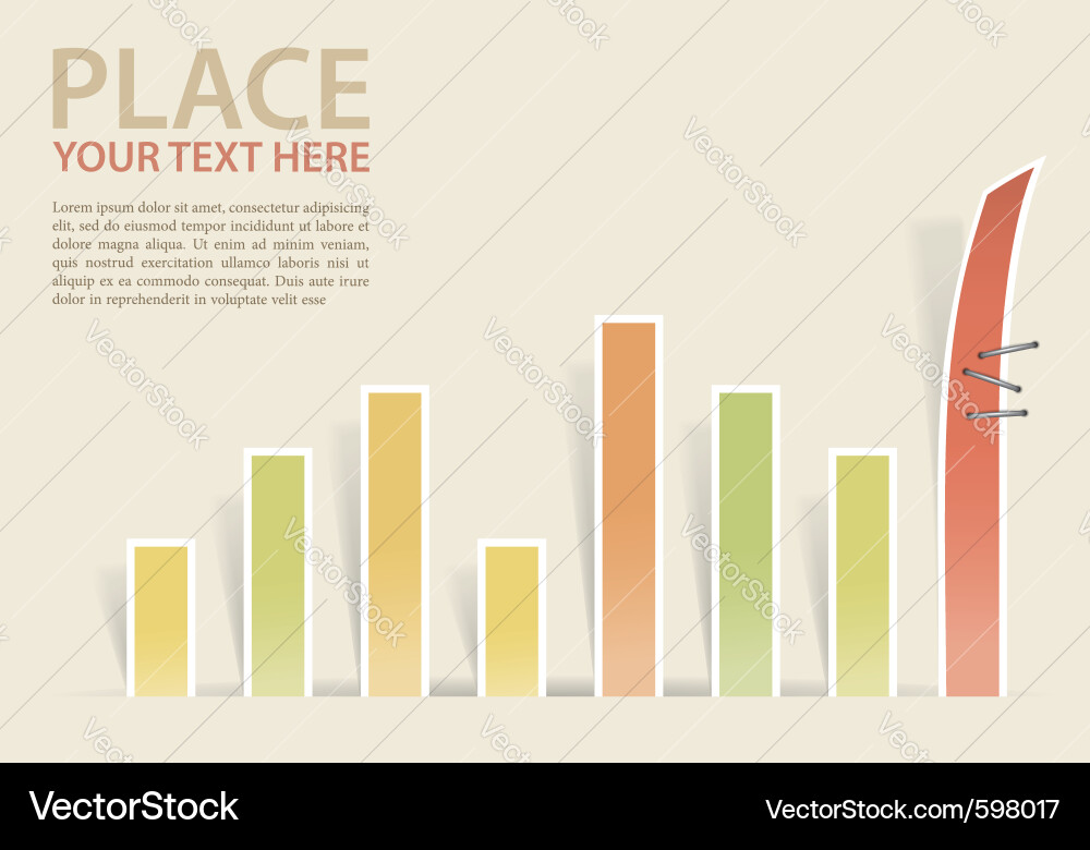 Conceptual business charts Royalty Free Vector Image