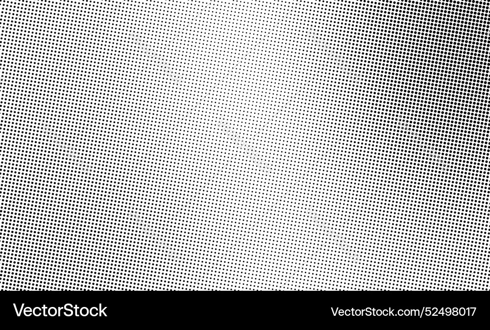 Halftone dotted gradient texture with round grain Vector Image
