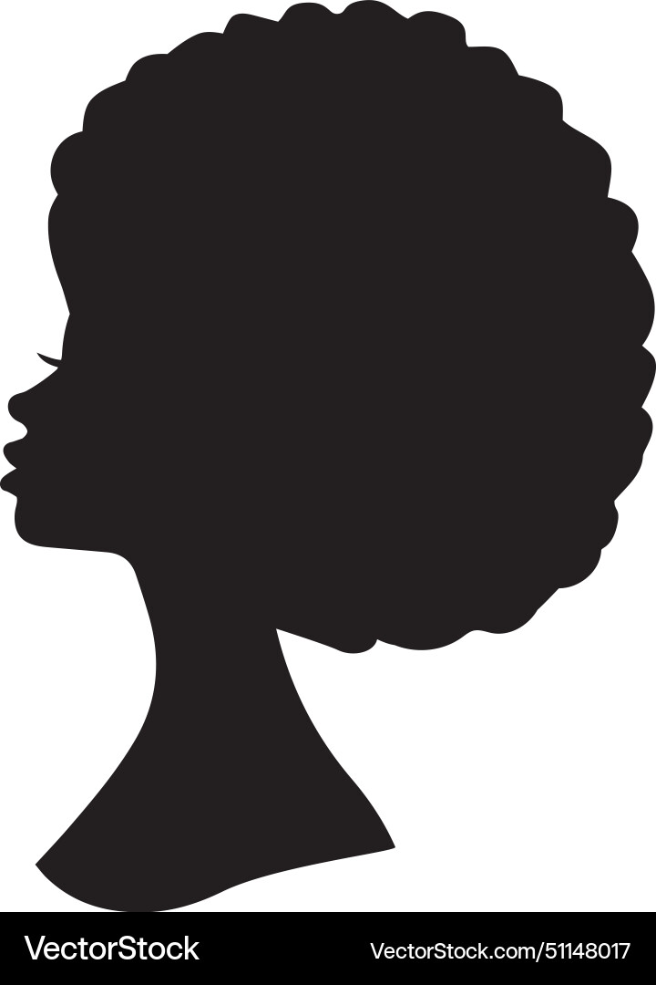 Woman head silhouette Royalty Free Vector Image