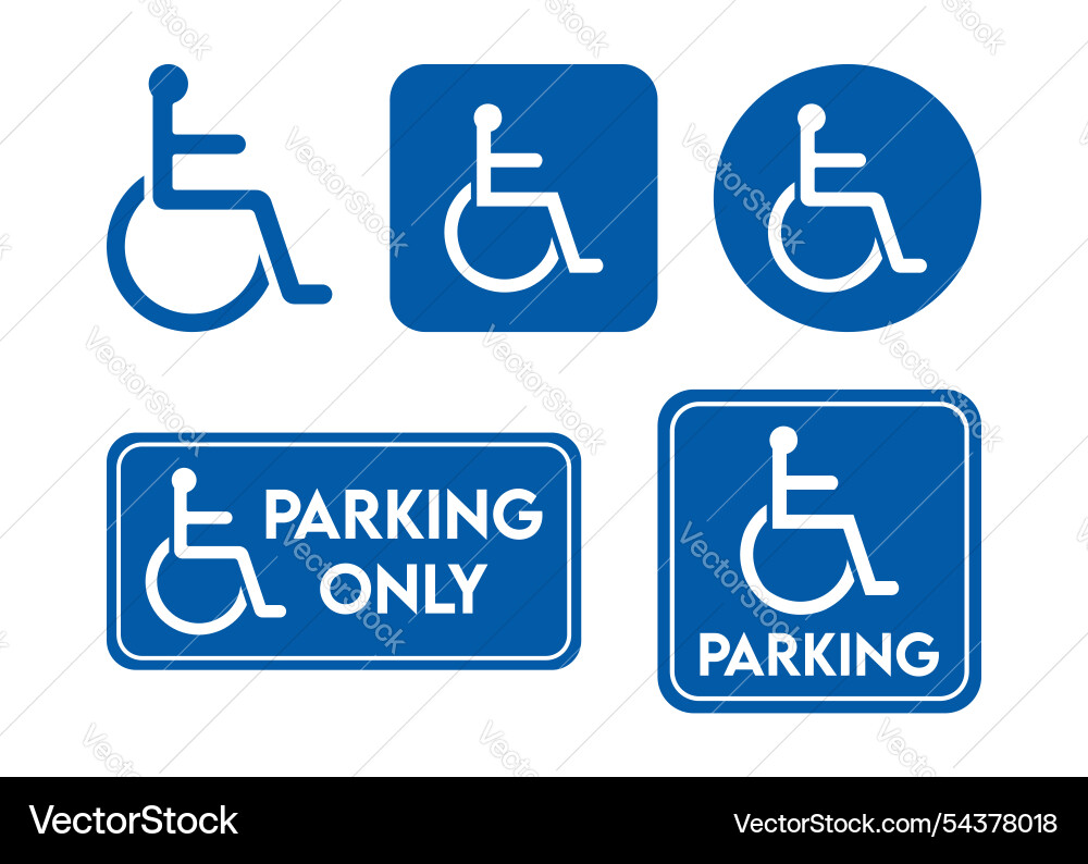 Accessibility Icon Set - Wheelchairs & Disability