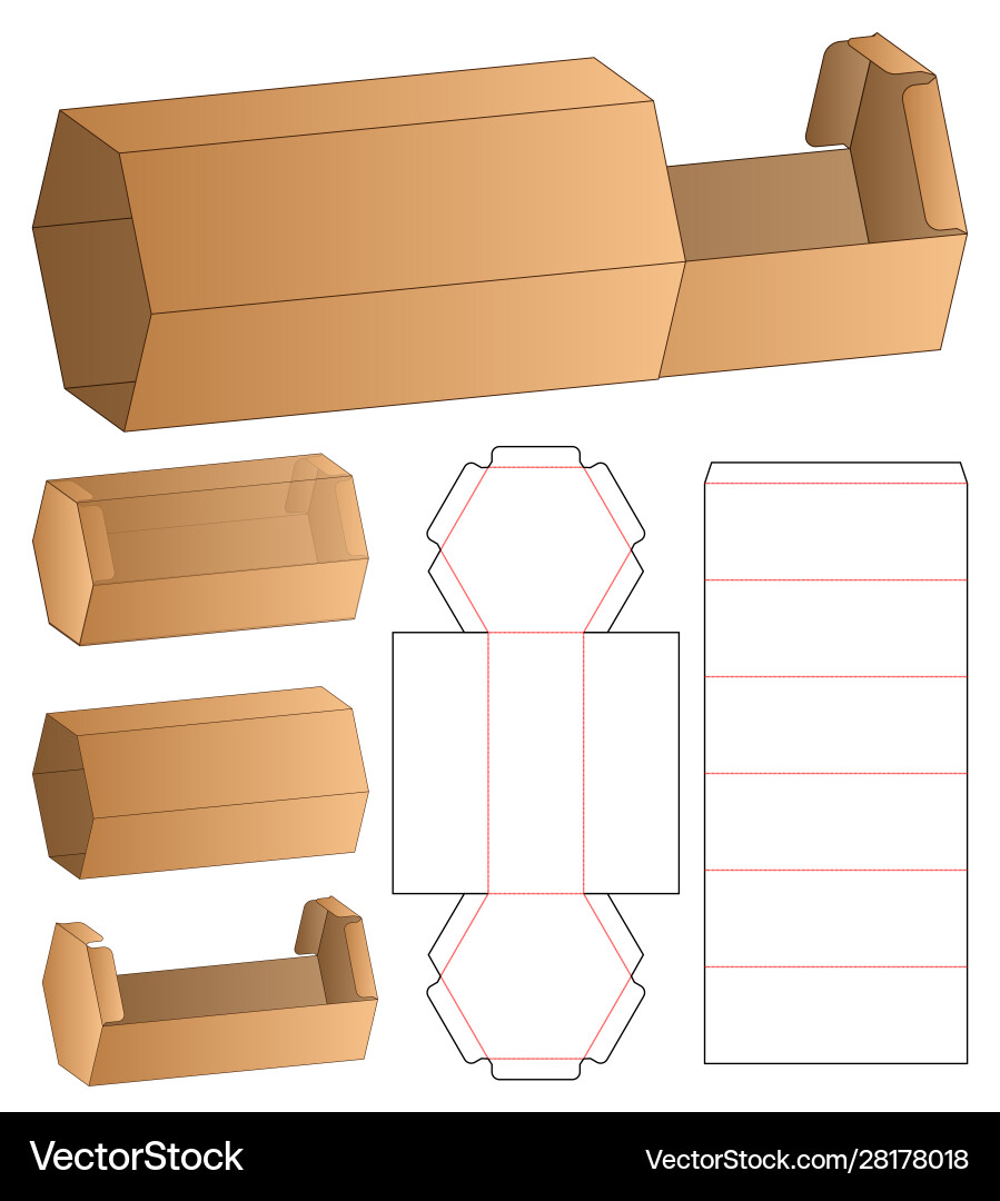 3d Rectangular Box Template
