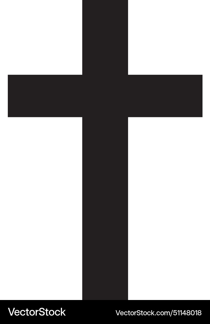 Christian cross Royalty Free Vector Image - VectorStock