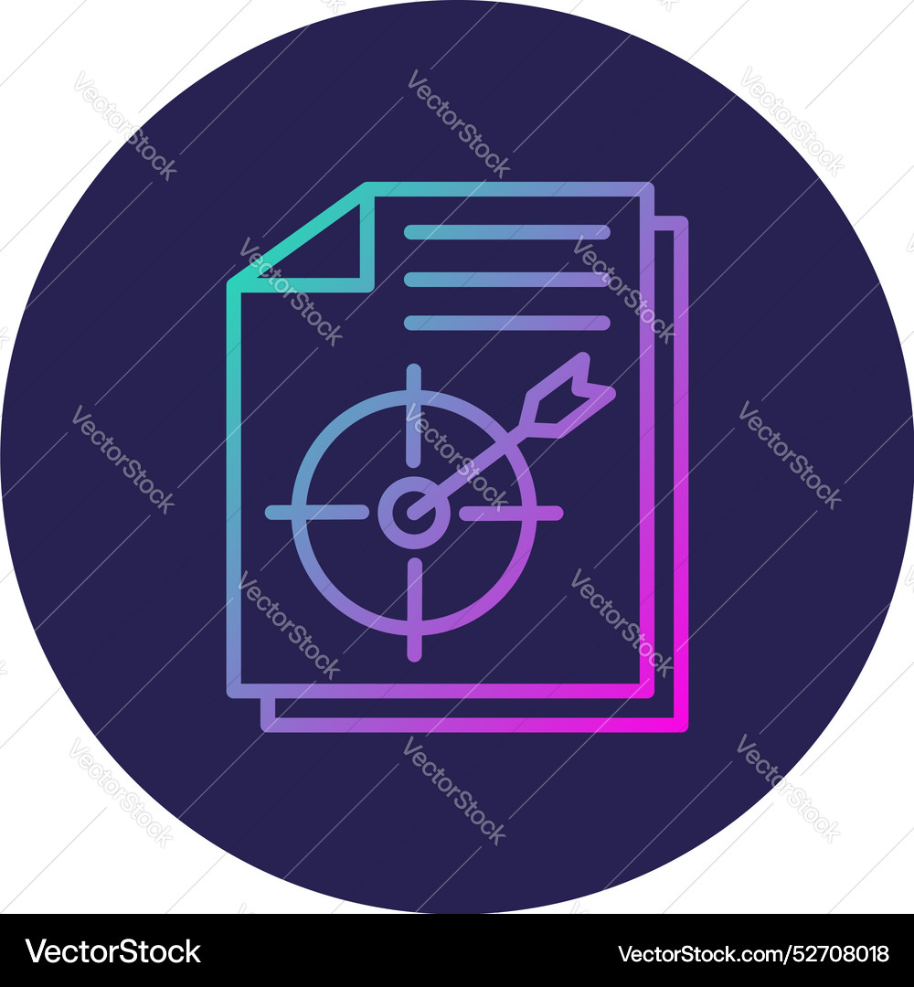 Objective icon Royalty Free Vector Image - VectorStock