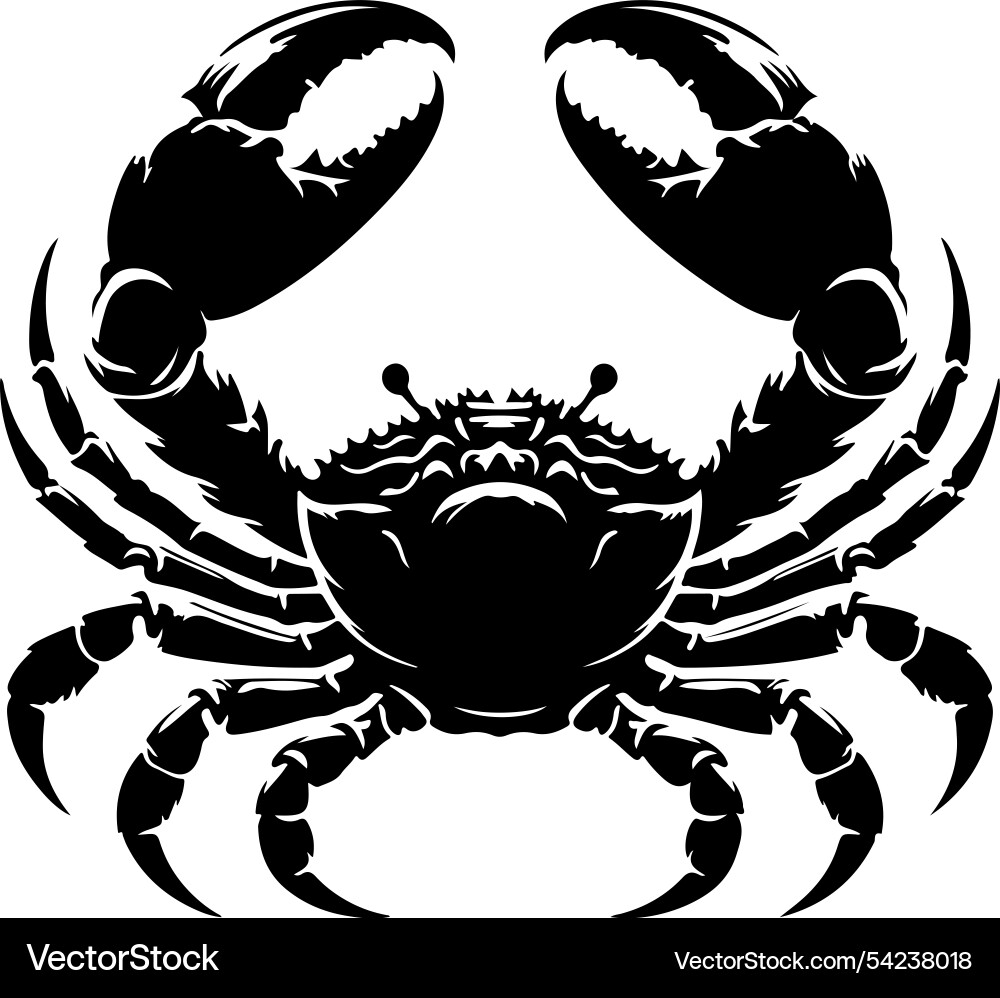 Vintage crab clipart Royalty Free Vector Image
