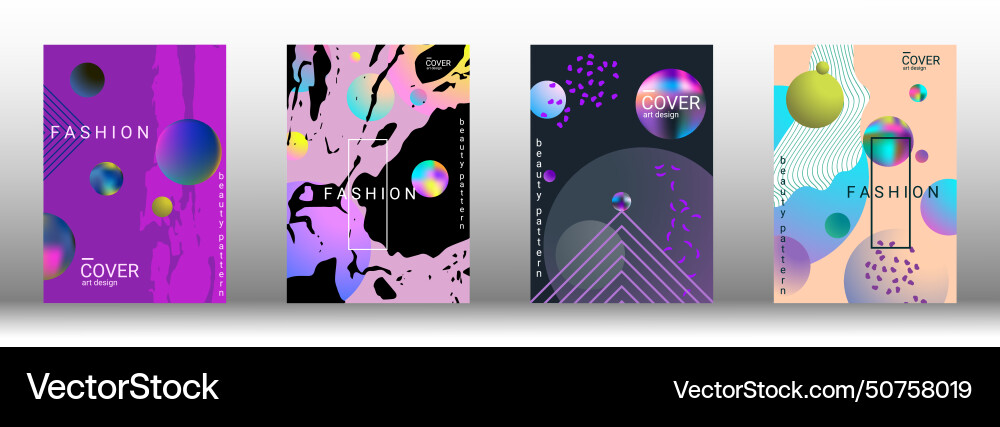 Future futuristic template with abstract forms Vector Image