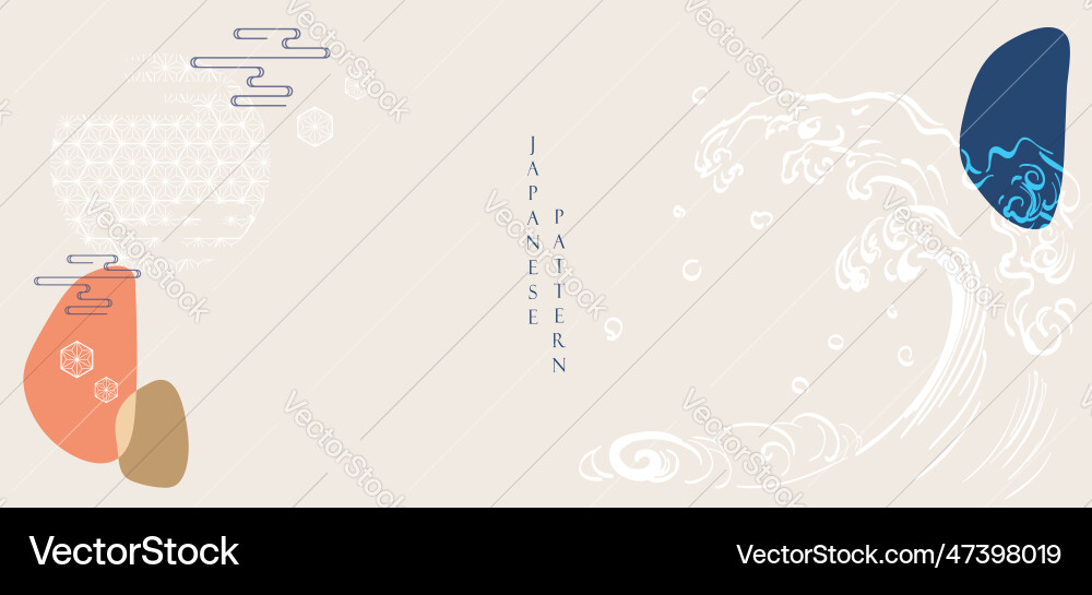 Geometric modern graphic elements asian icons Vector Image