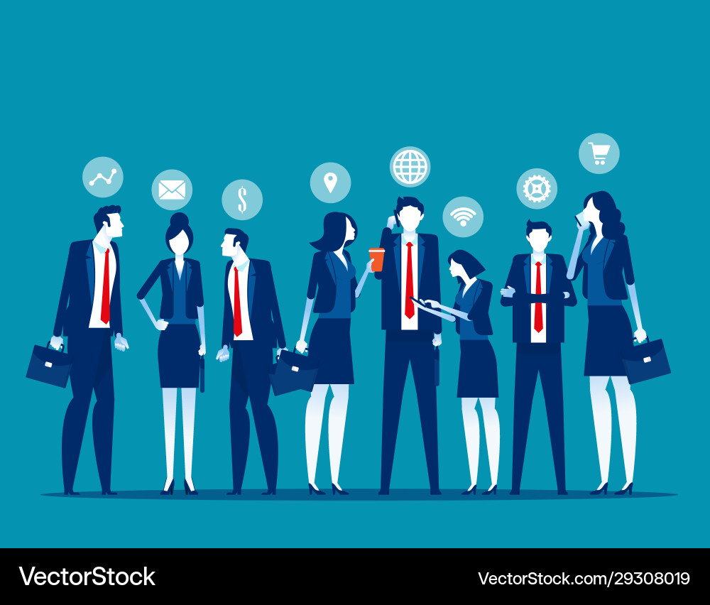 Group business colleagues concept Royalty Free Vector Image