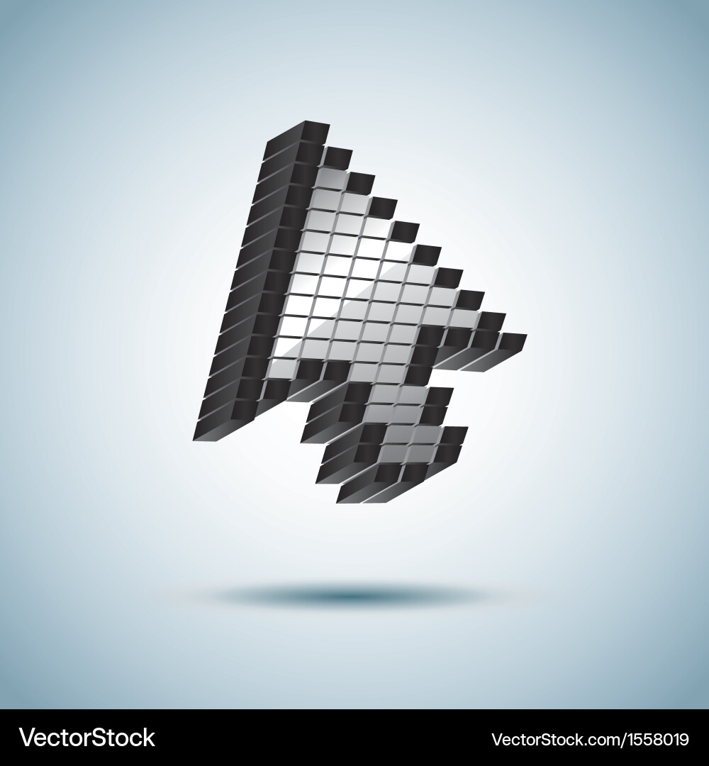 Huge mouse cursor Royalty Free Vector Image - VectorStock