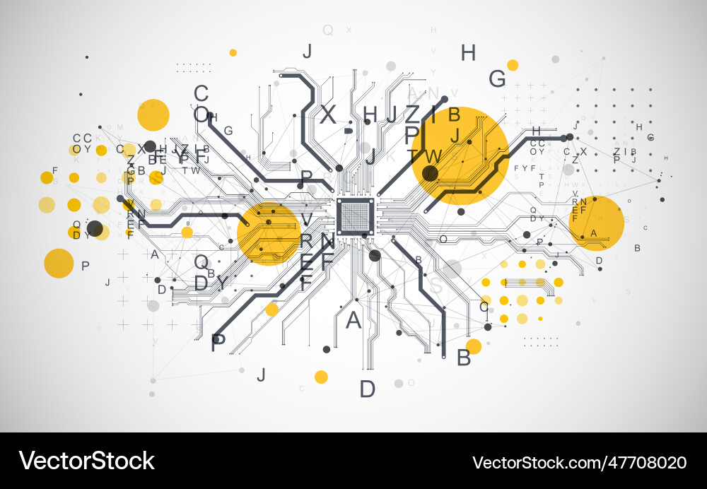 Abstract background on technological Royalty Free Vector