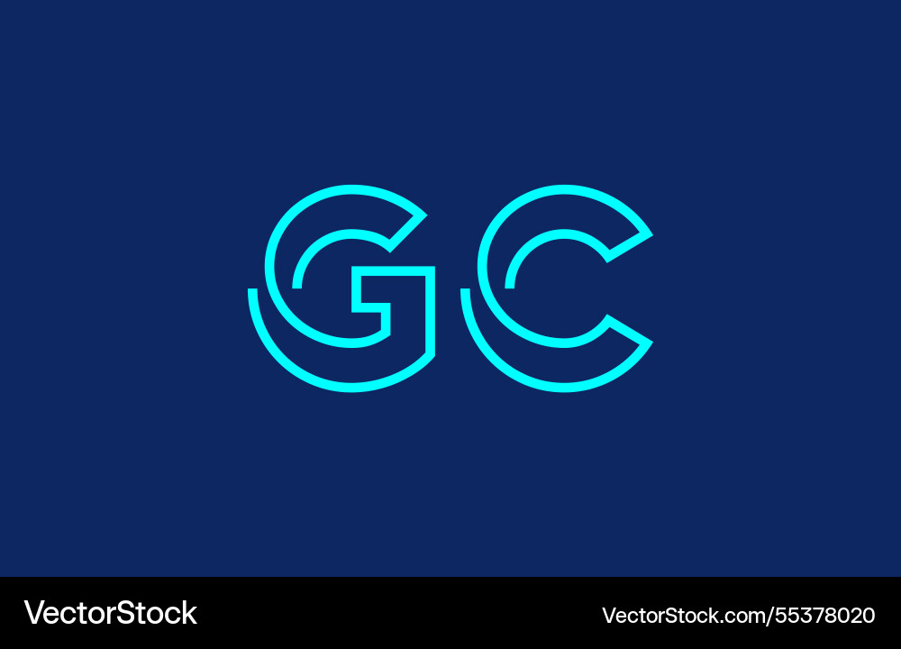 Blue abstract typography design with stylized Vector Image