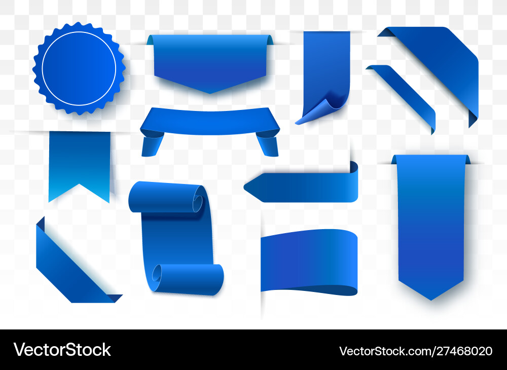Blue Price Tags & Labels Royalty Free Vector Image