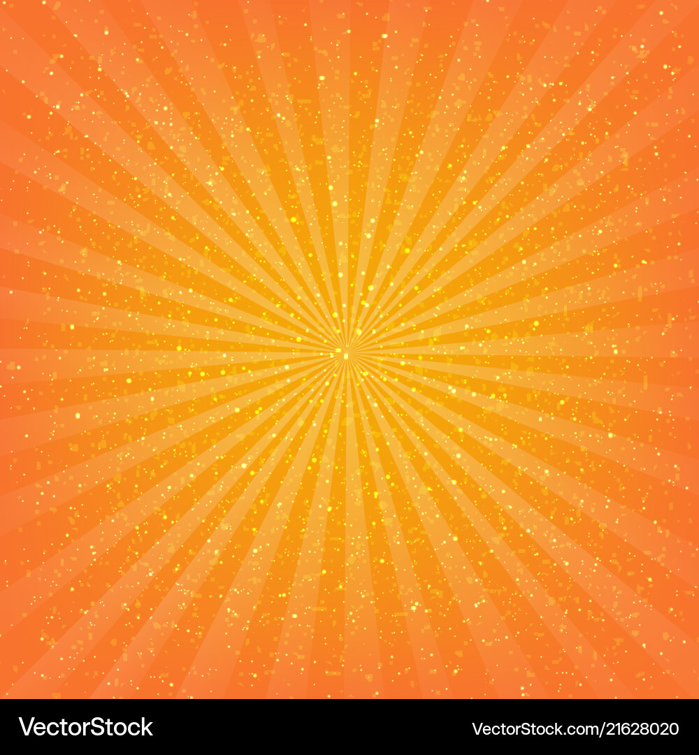 Orange sunburst background Royalty Free Vector Image
