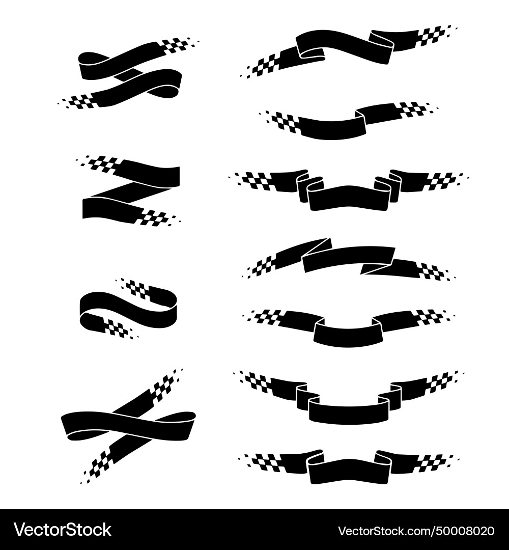Sport checkered flags set Royalty Free Vector Image Sport checkered flags set Royalty Free Vector Image