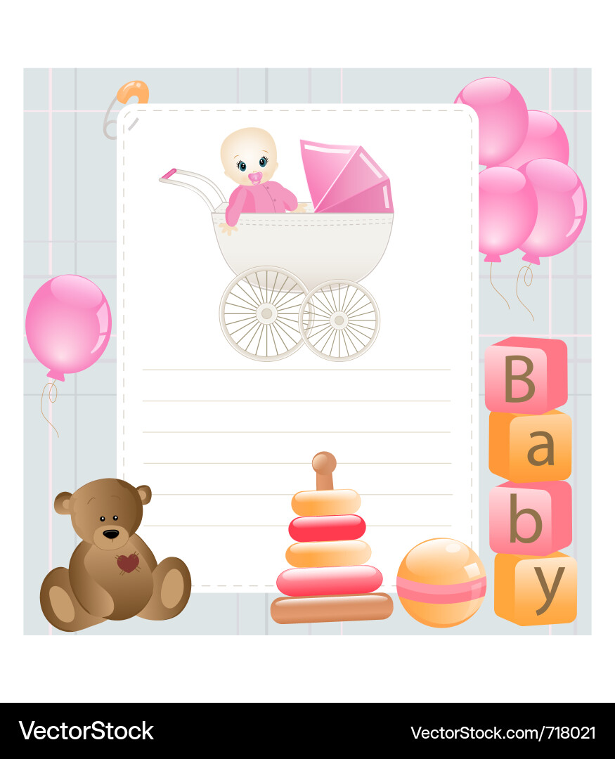 Baby card Royalty Free Vector Image - VectorStock