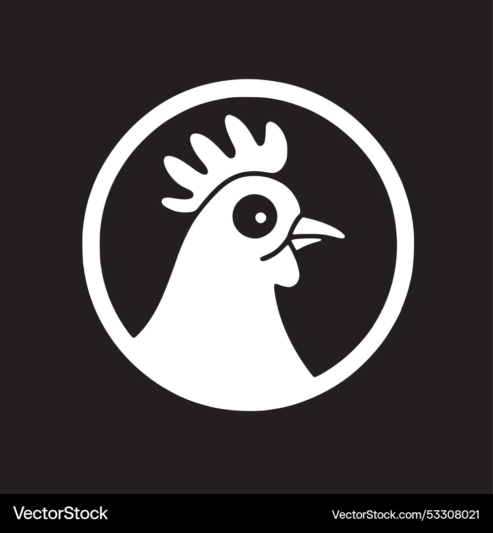 Chicken - high quality logo ideal for t-shirt Vector Image