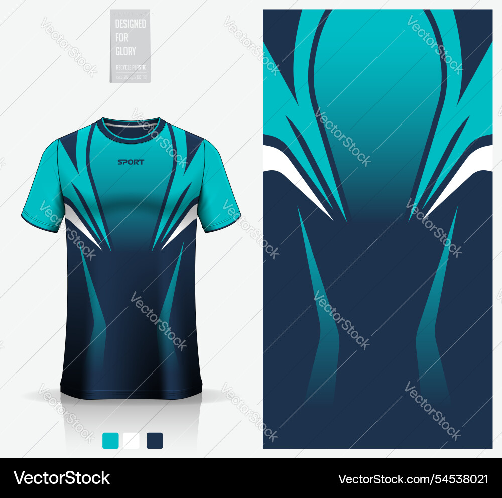 Fabric textile design for soccer or sportswear Vector Image